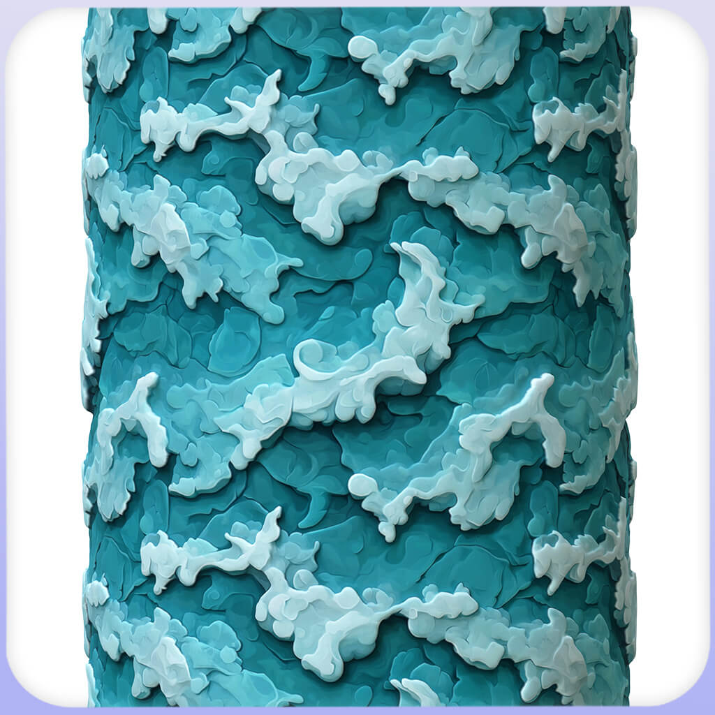 Stylized Water Seamless Texture by zames1992d