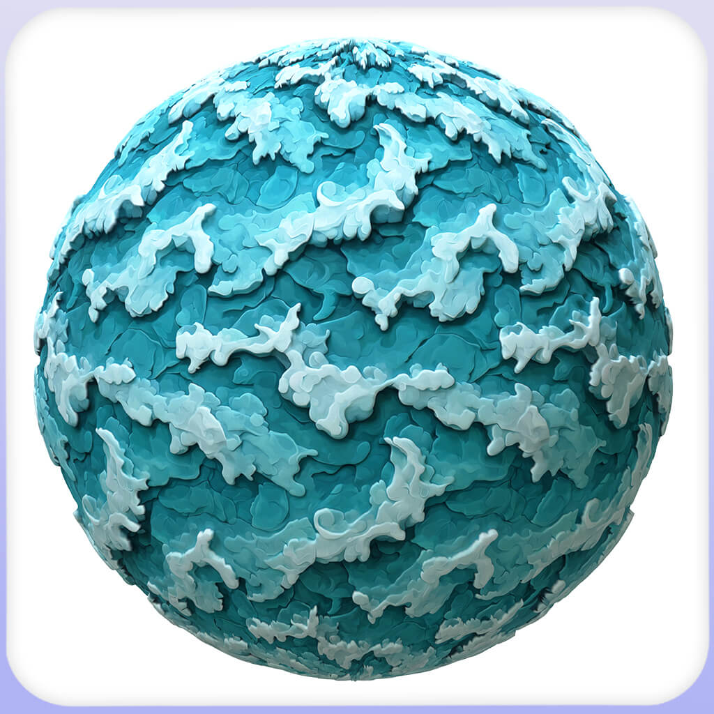 Stylized Water Seamless Texture by zames1992d