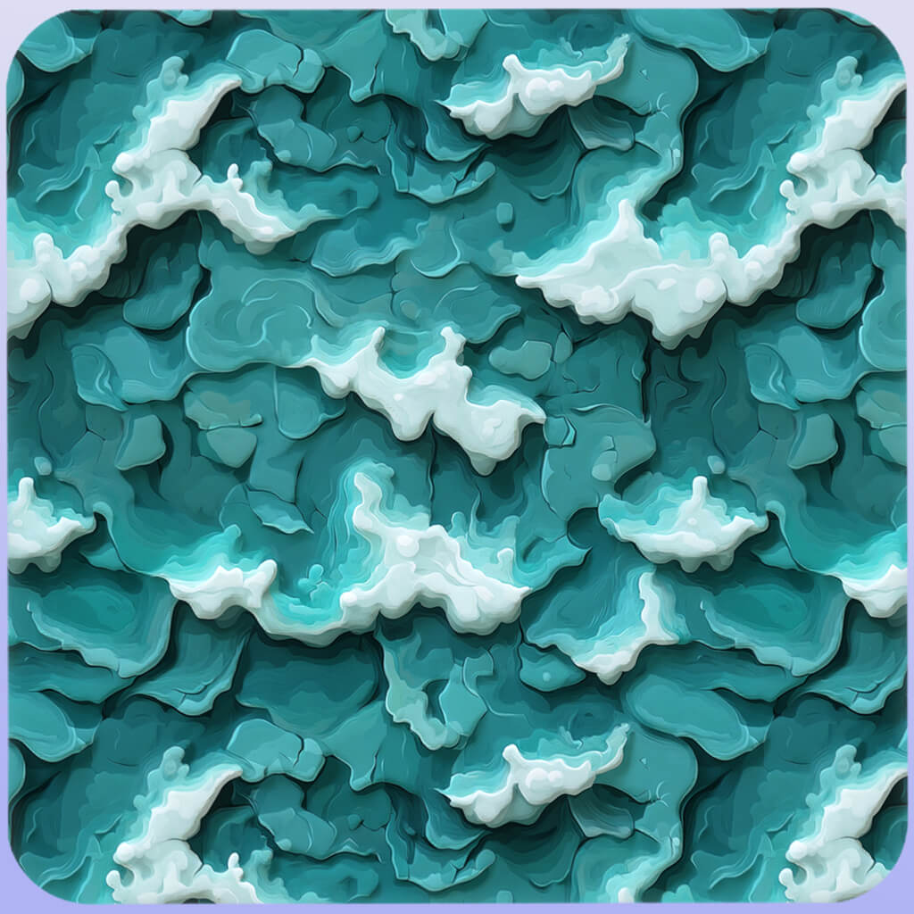 Stylized Water Seamless Texture by zames1992d