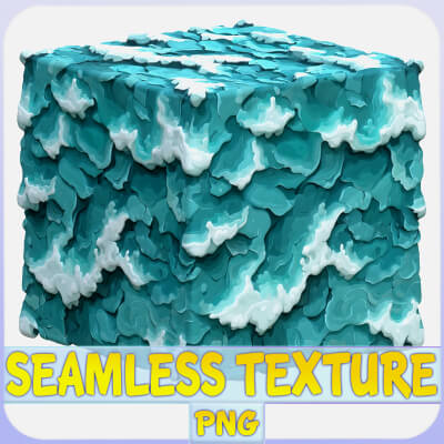 Stylized Water Seamless Texture by zames1992d
