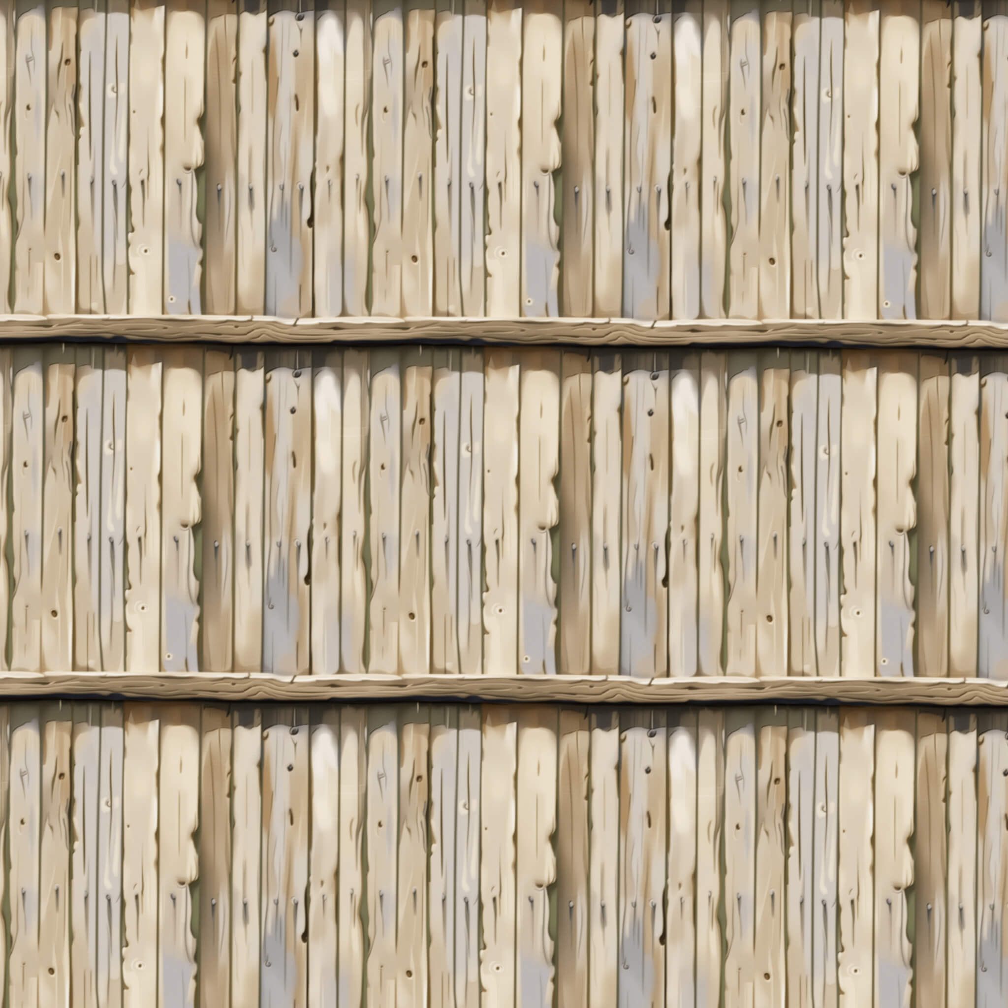 Stylized Wood Fence Seamless Texture by zames1992d