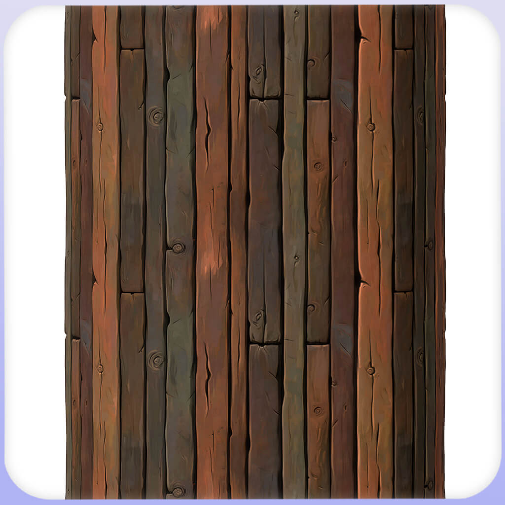 Stylized Wood Floor Seamless Texture by zames1992d