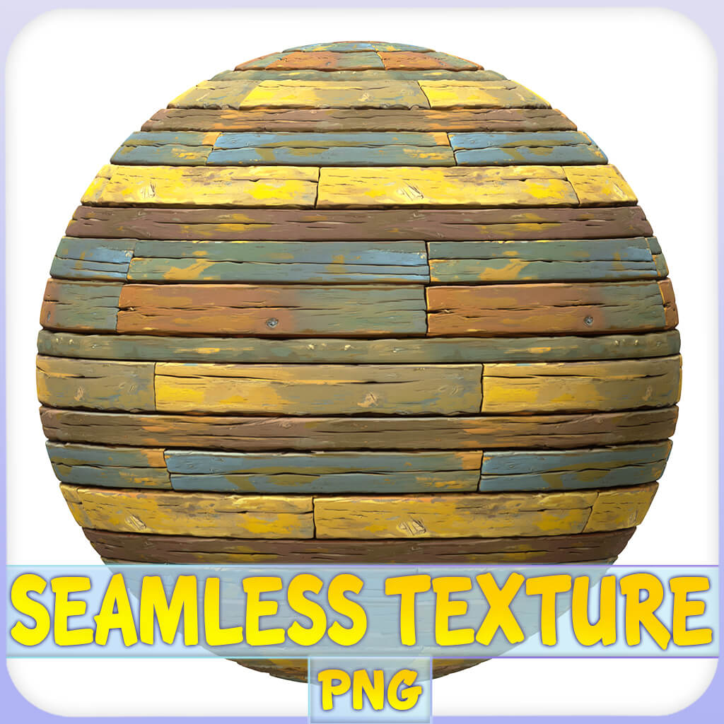 Stylized Wood Floor Seamless Texture by zames1992d