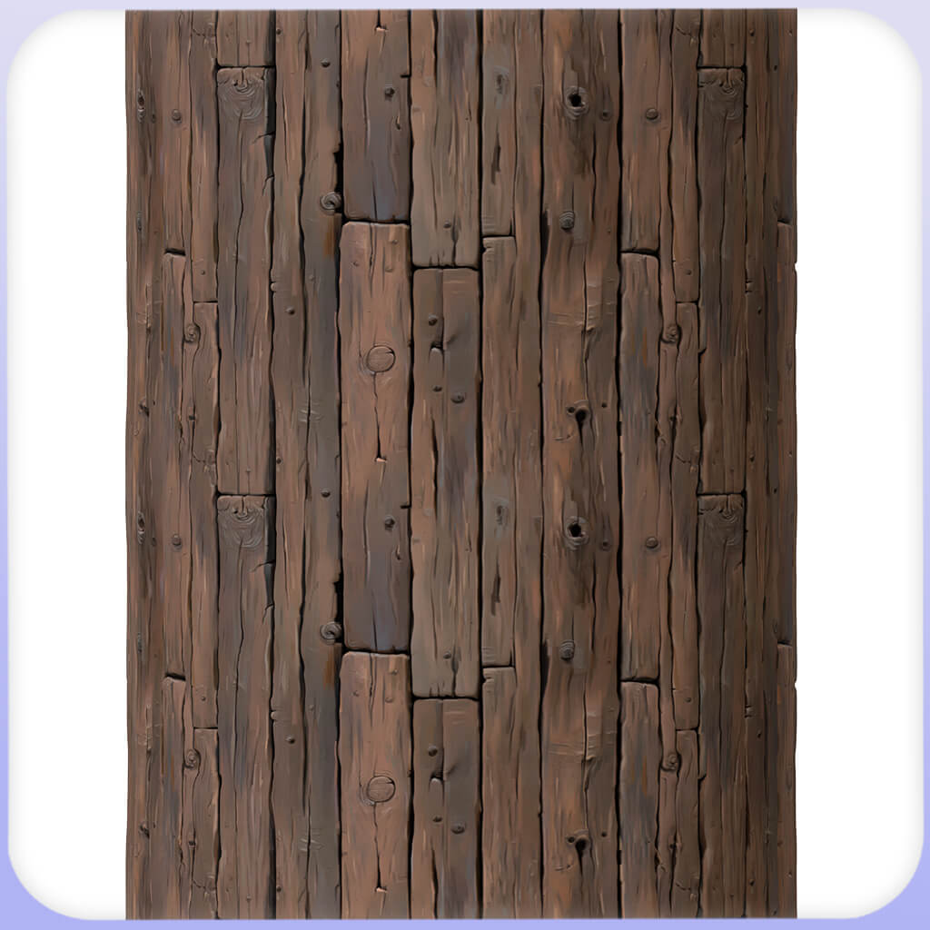 Stylized Wood Floor Seamless Texture by zames1992d