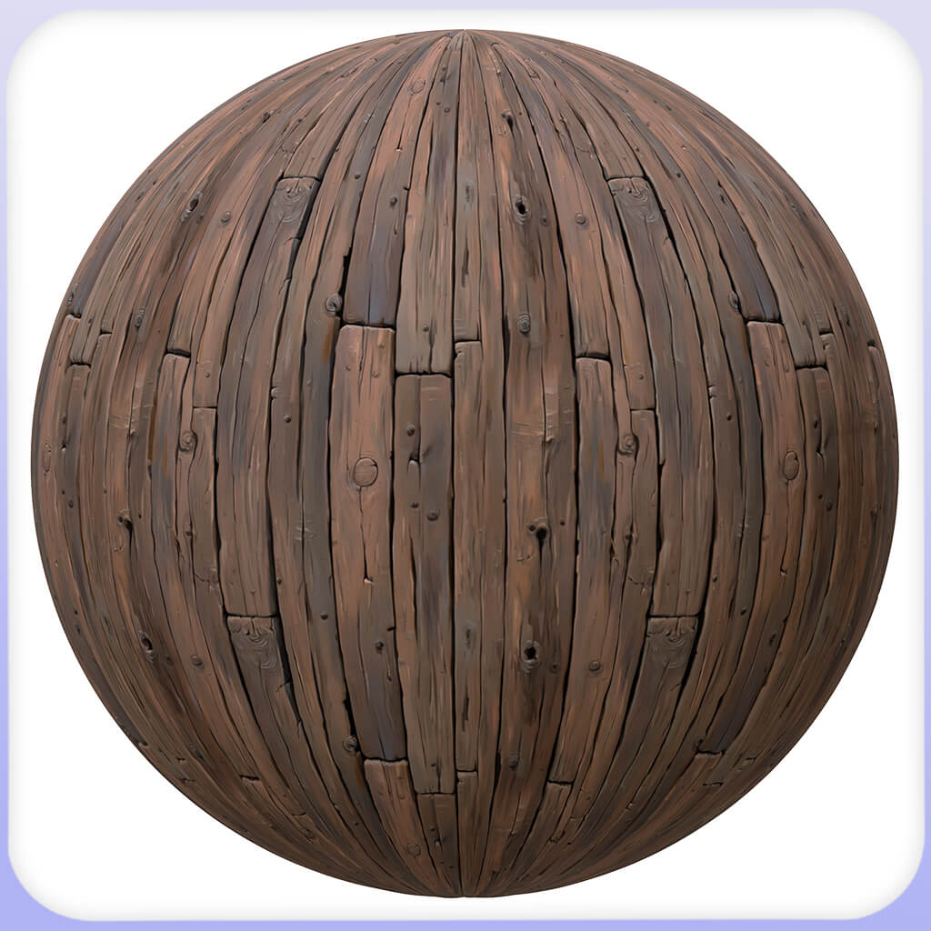 Stylized Wood Floor Seamless Texture by zames1992d