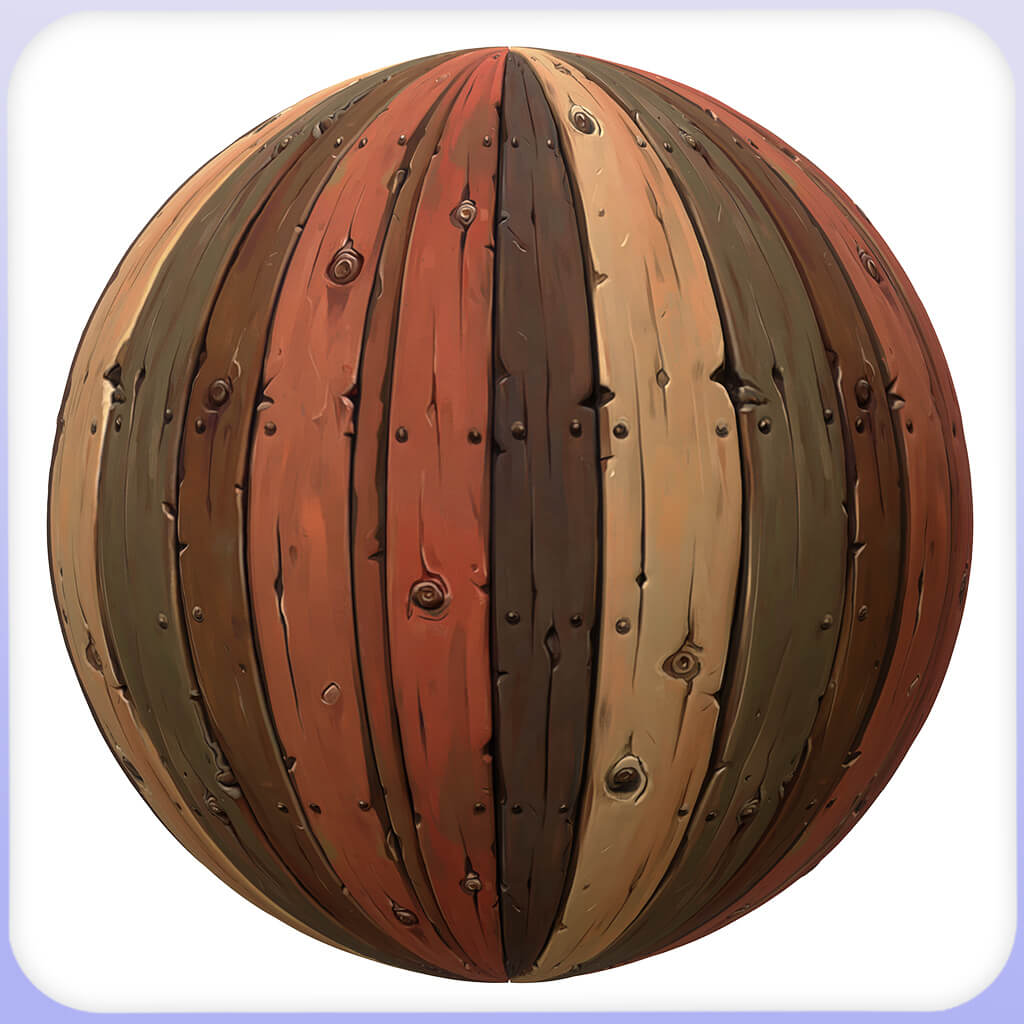 Stylized Wood Floor Seamless Texture by zames1992d