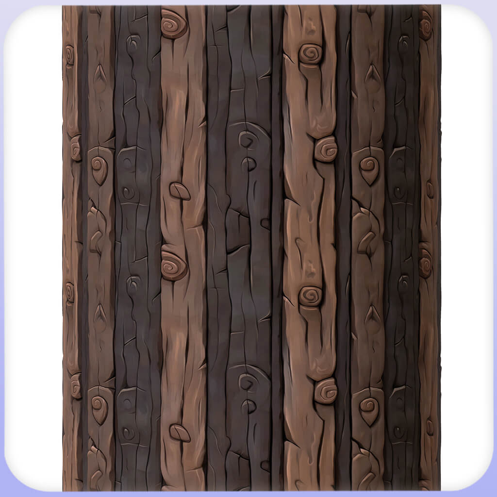 Stylized Wood Floor Seamless Texture by zames1992d