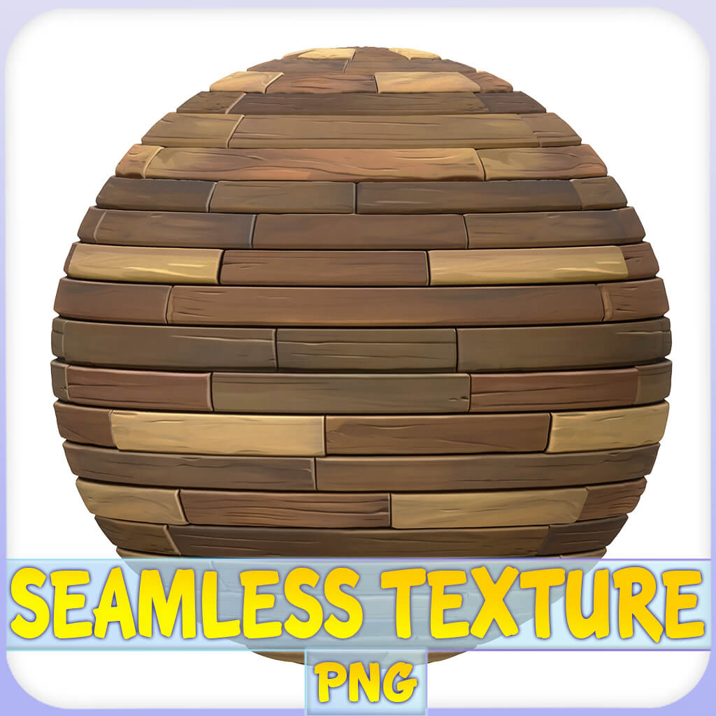 Stylized Wood Floor Seamless Texture by zames1992d
