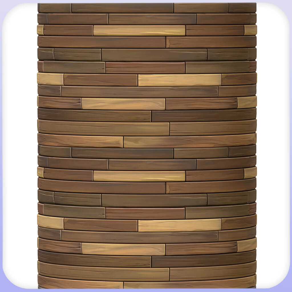 Stylized Wood Floor Seamless Texture by zames1992d