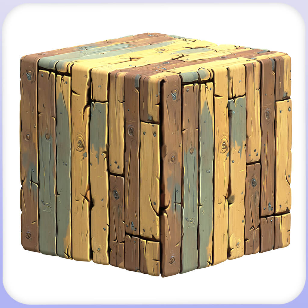 Stylized Wood Floor Seamless Texture by zames1992d