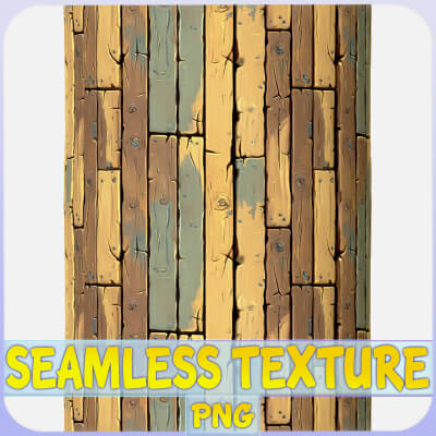 Stylized Wood Floor Seamless Texture by zames1992d