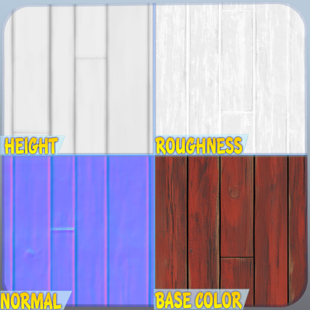 Stylized Wood Floor Seamless Texture by zames1992d