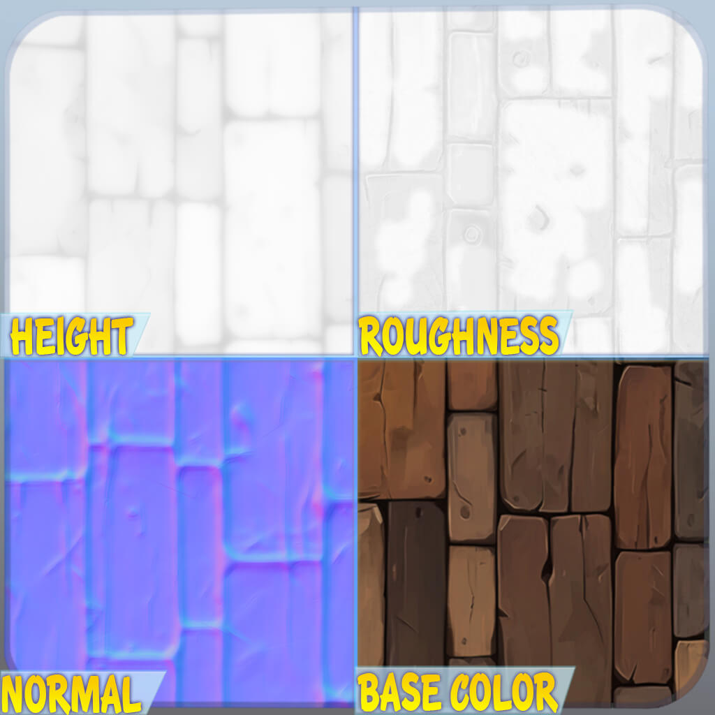 Stylized Wood Floor Seamless Texture by zames1992d