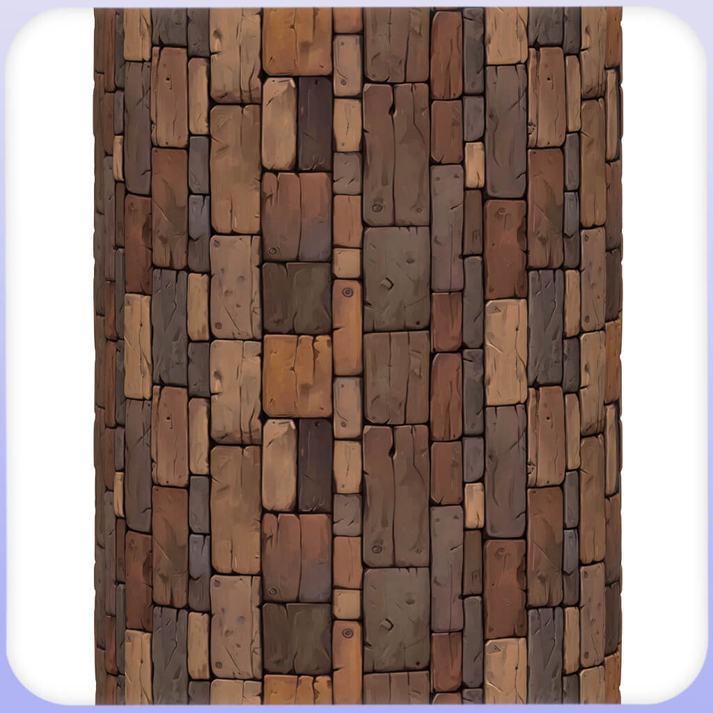 Stylized Wood Floor Seamless Texture by zames1992d