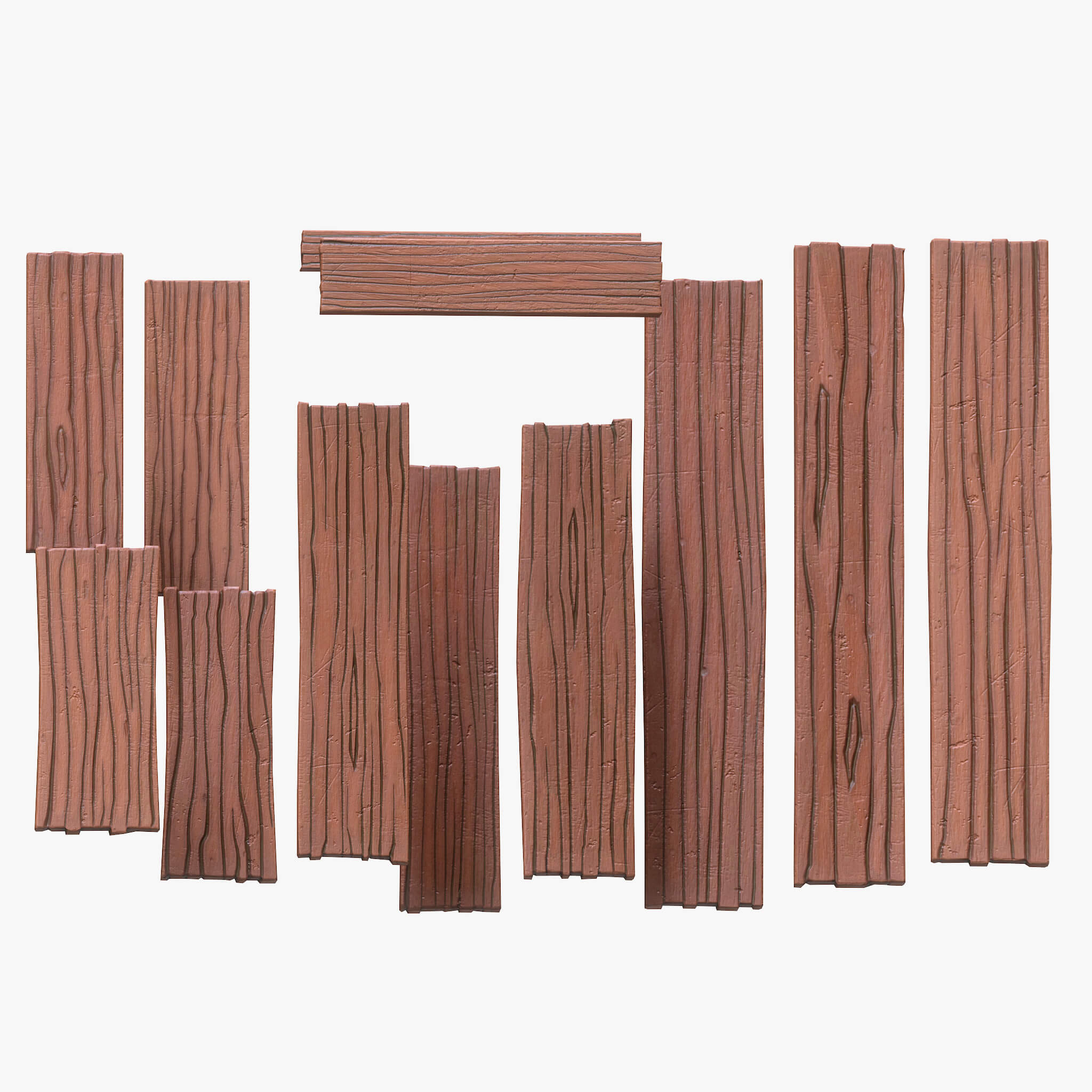 Stylized Wood Plank - 3D Model by zames1992d