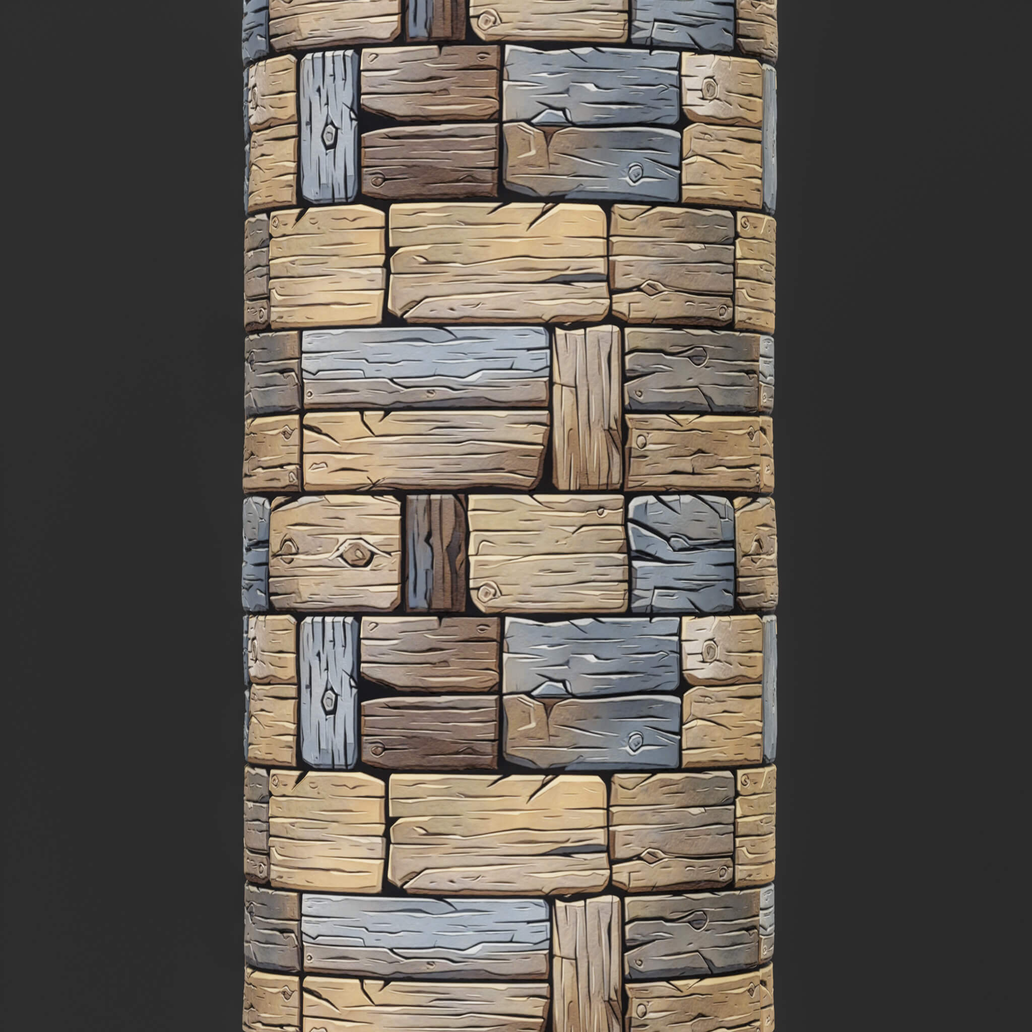 Stylized Wood Seamless Texture by zames1992d