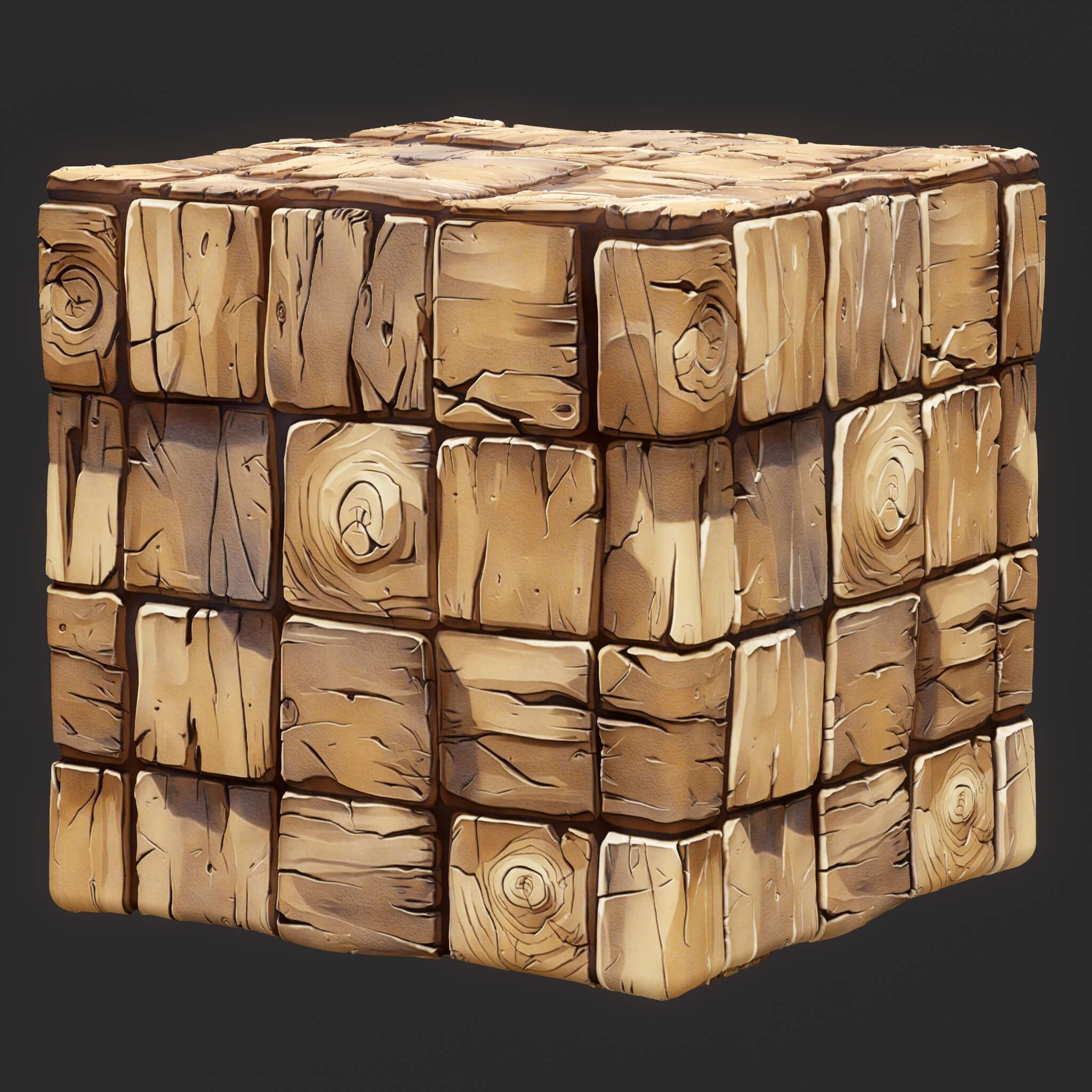 Stylized Wood Seamless Texture by zames1992d