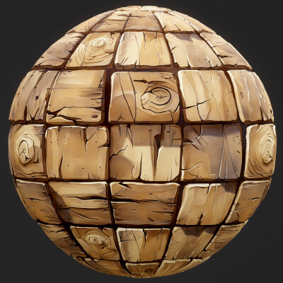 Stylized Wood Seamless Texture by zames1992d