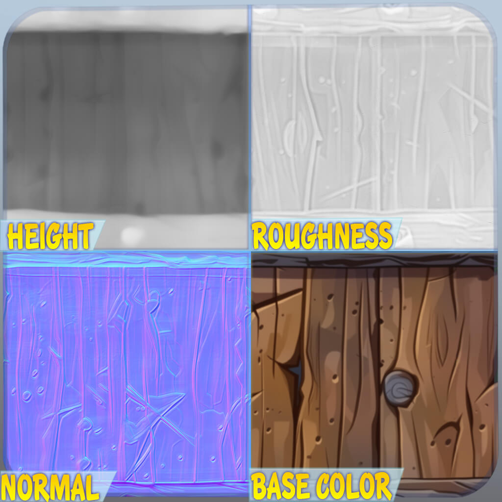 Stylized Wood Seamless Texture by zames1992d