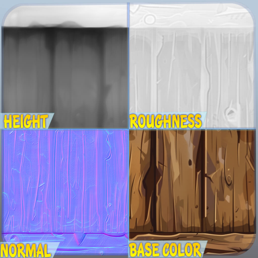 Stylized Wood Seamless Texture by zames1992d