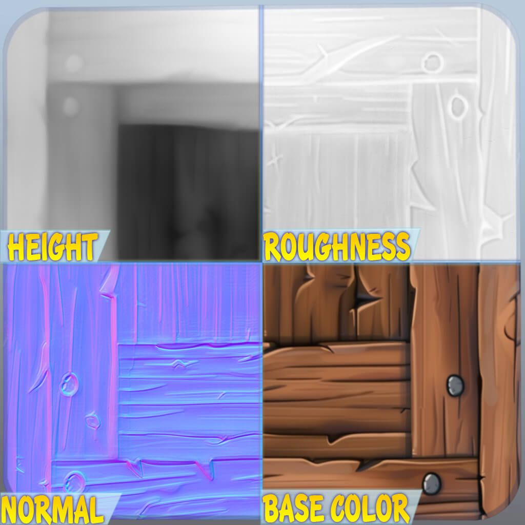 Stylized Wood Seamless Texture by zames1992d