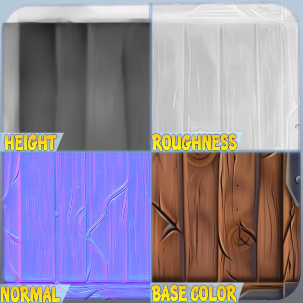Stylized Wood Seamless Texture by zames1992d