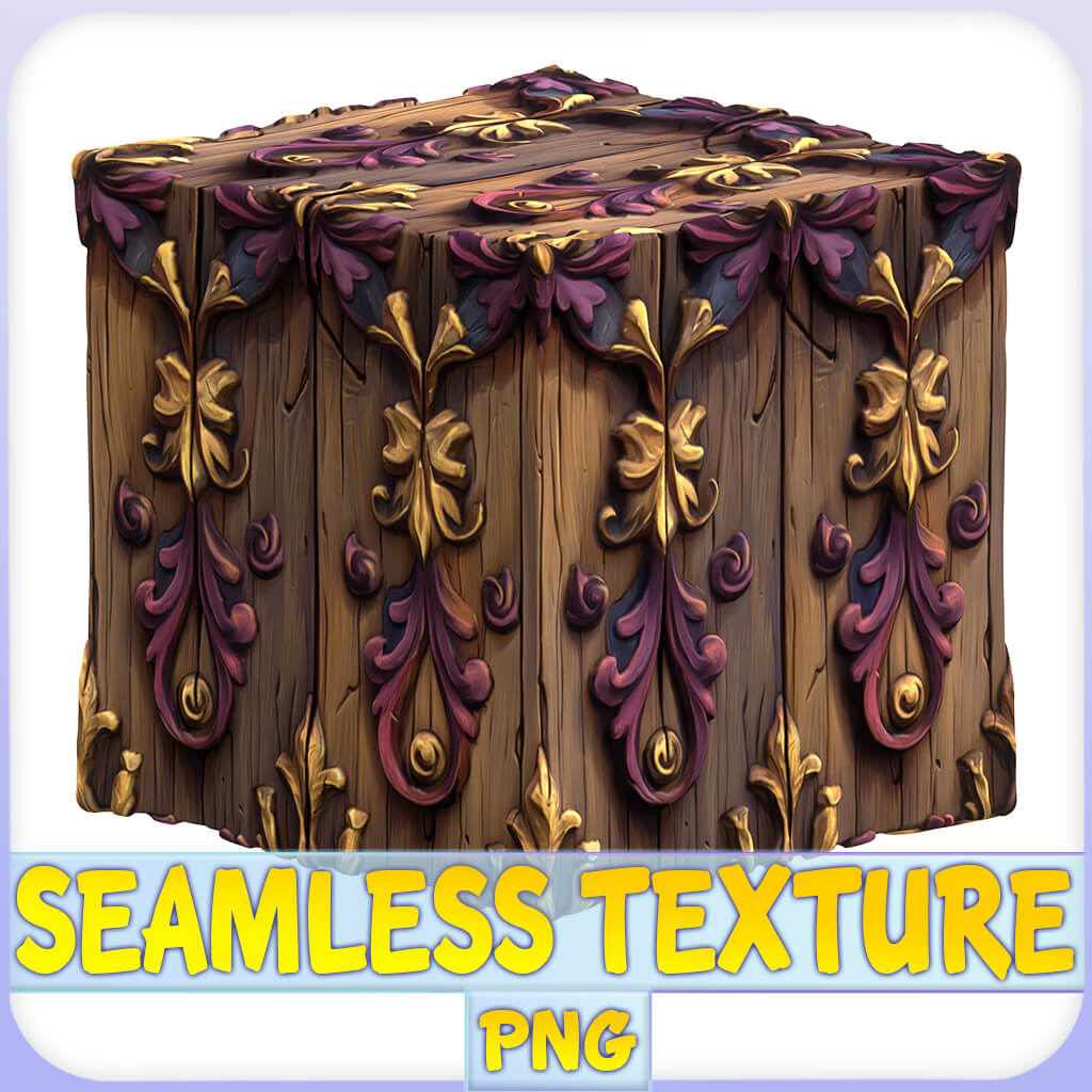 Stylized Wood Seamless Texture by zames1992d