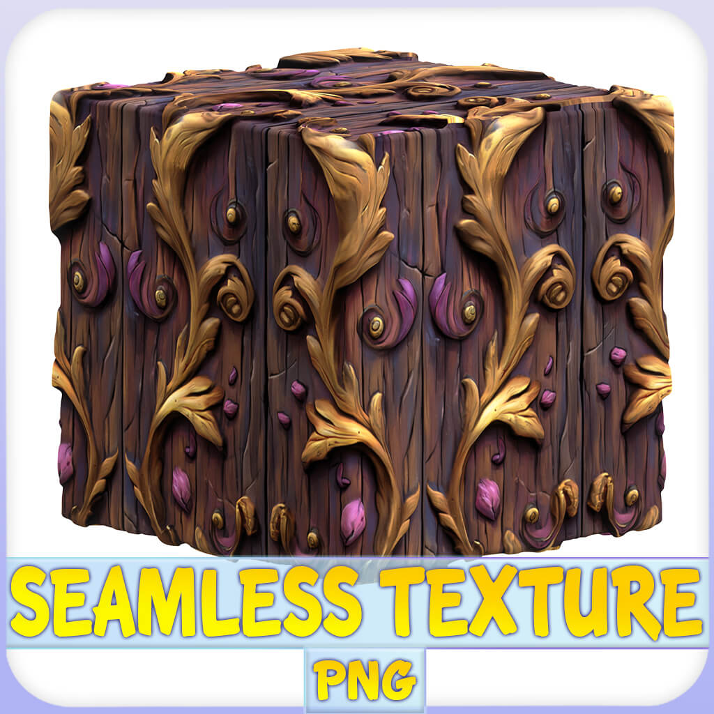 Stylized Wood Seamless Texture by zames1992d