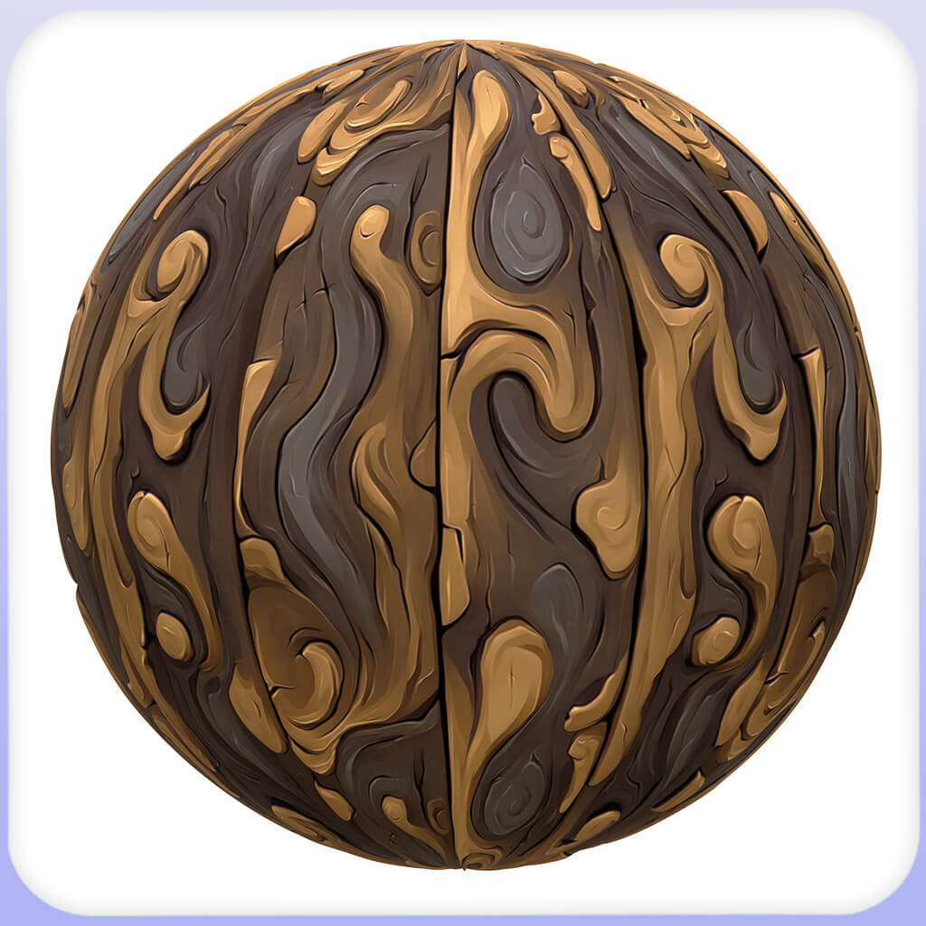 Stylized Wood Seamless Texture by zames1992d