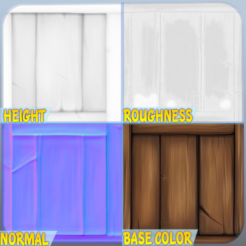 Stylized Wood Seamless Texture by zames1992d