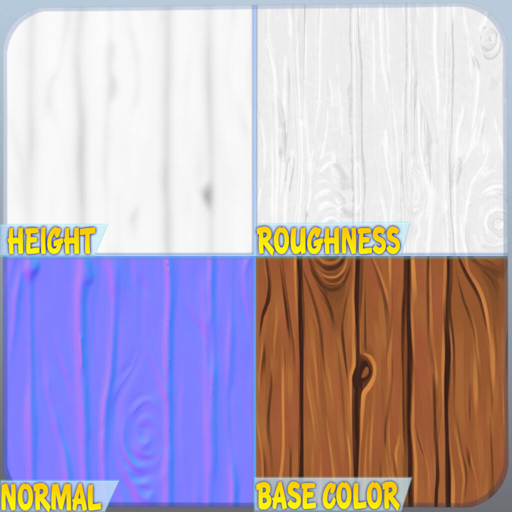 Stylized Wood Seamless Texture by zames1992d