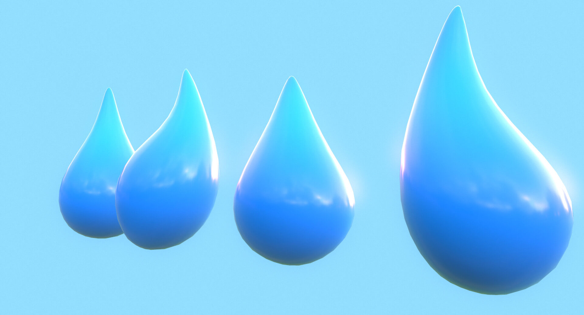 Water Drop Stylized - 3D Model by zames1992d