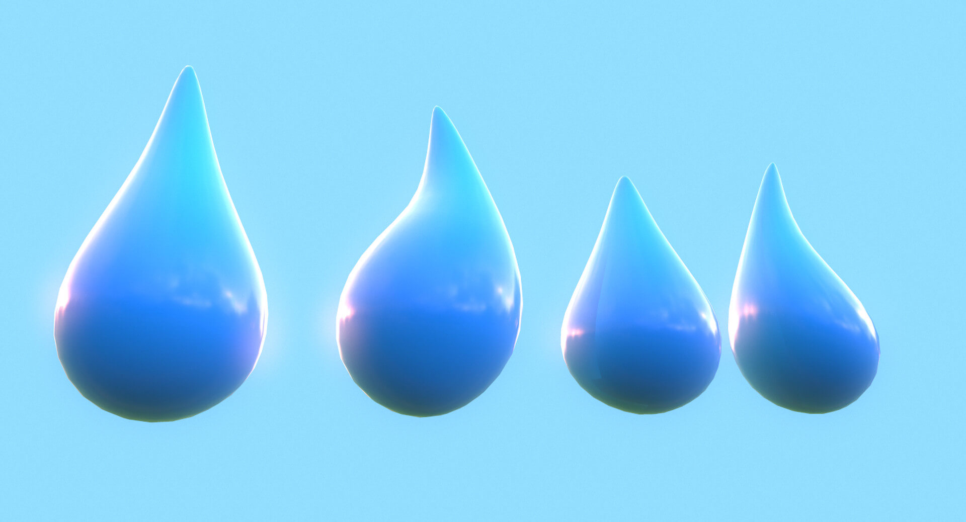 Water Drop Stylized - 3D Model by zames1992d