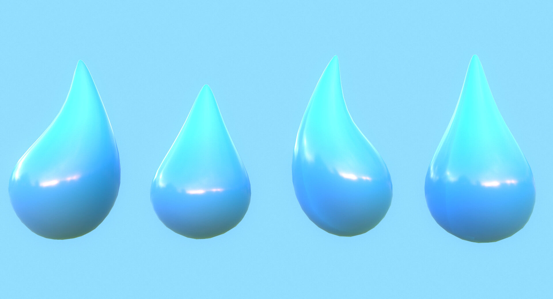 Water Drop Stylized - 3D Model by zames1992d
