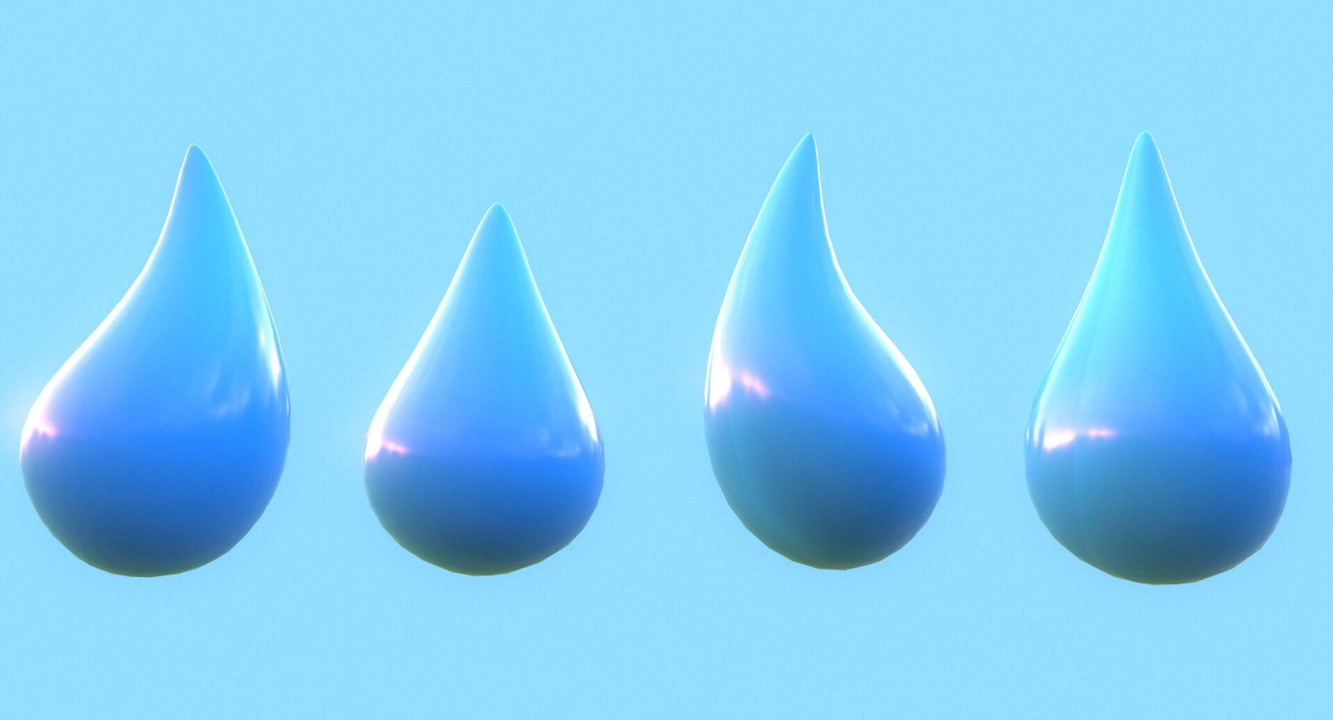 Water Drop Stylized - 3D Model by zames1992d