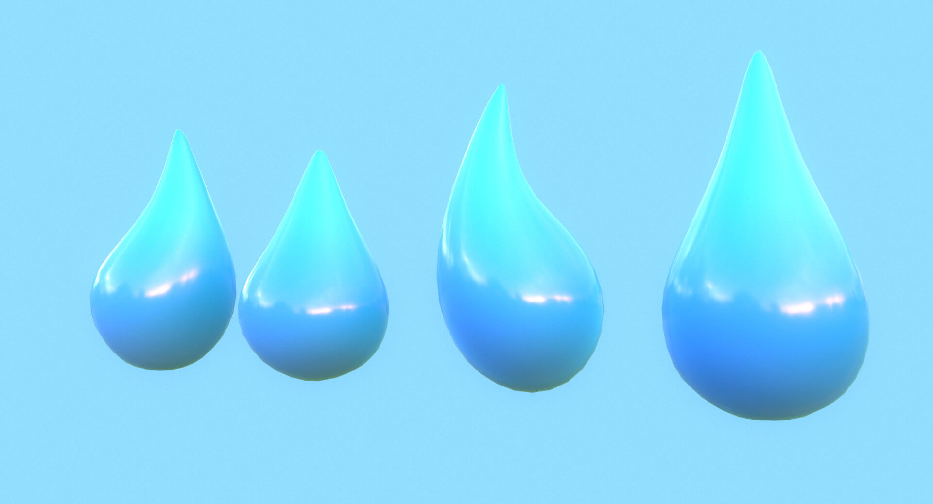 Water Drop Stylized - 3D Model by zames1992d
