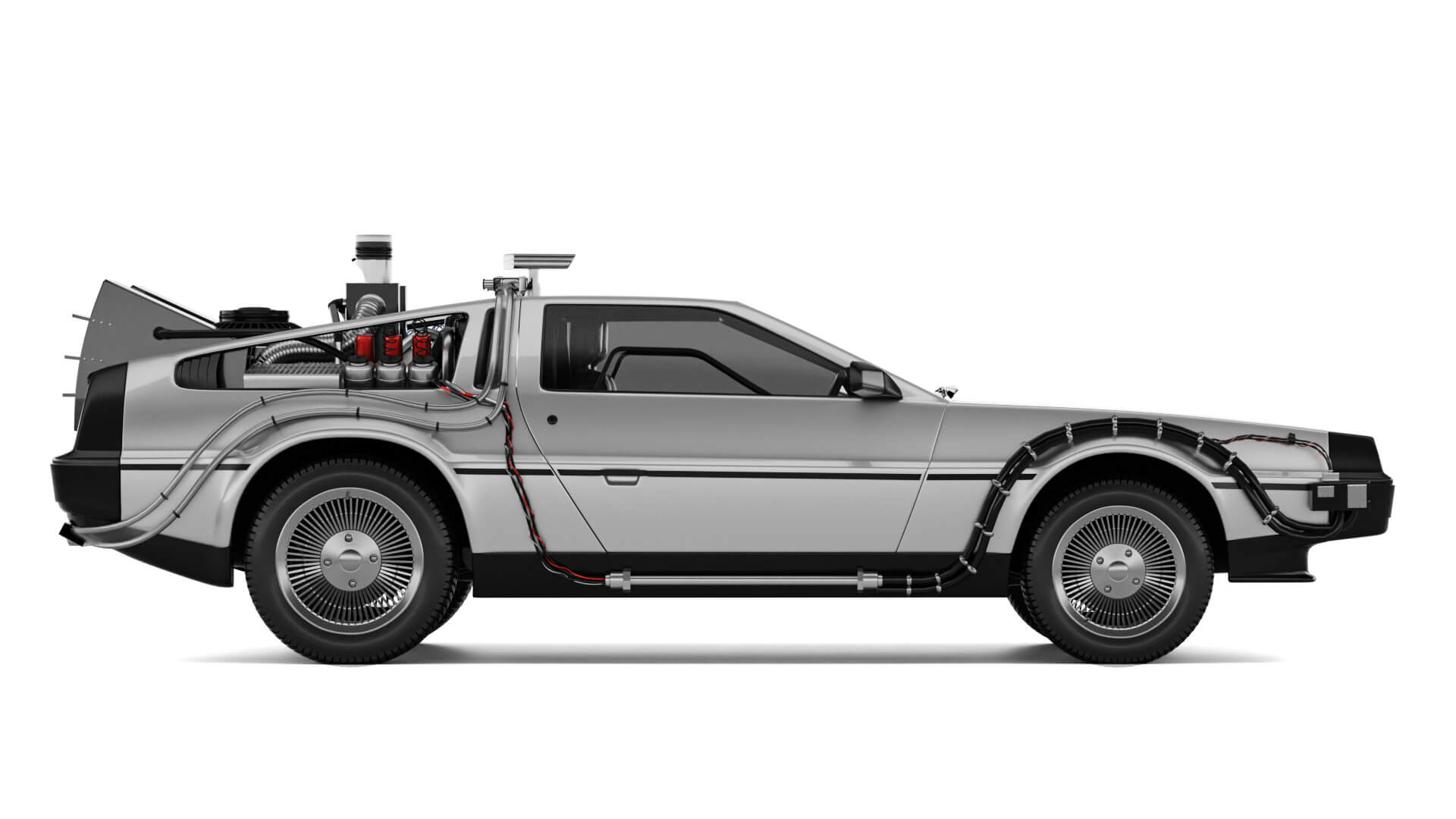 DeLorean Back To The Future - 3D Model by zampvers