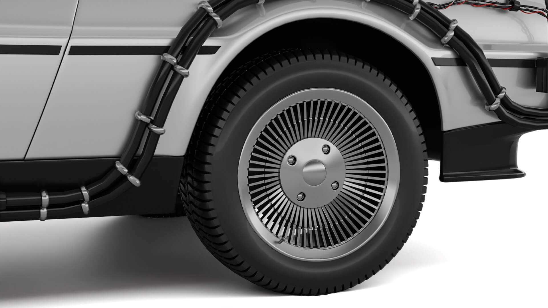 DeLorean Back To The Future - 3D Model by zampvers