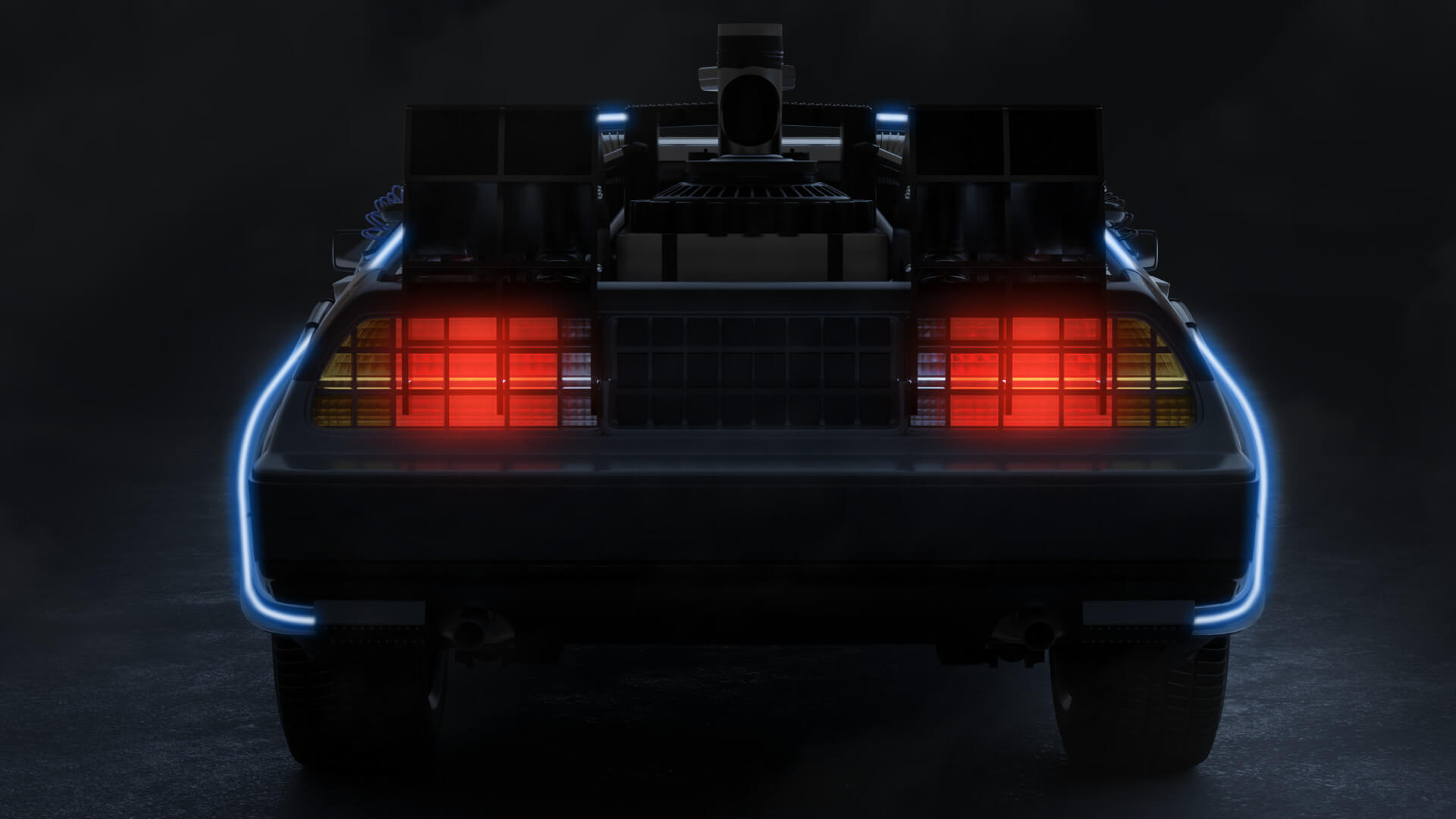 DeLorean Back To The Future - 3D Model by zampvers