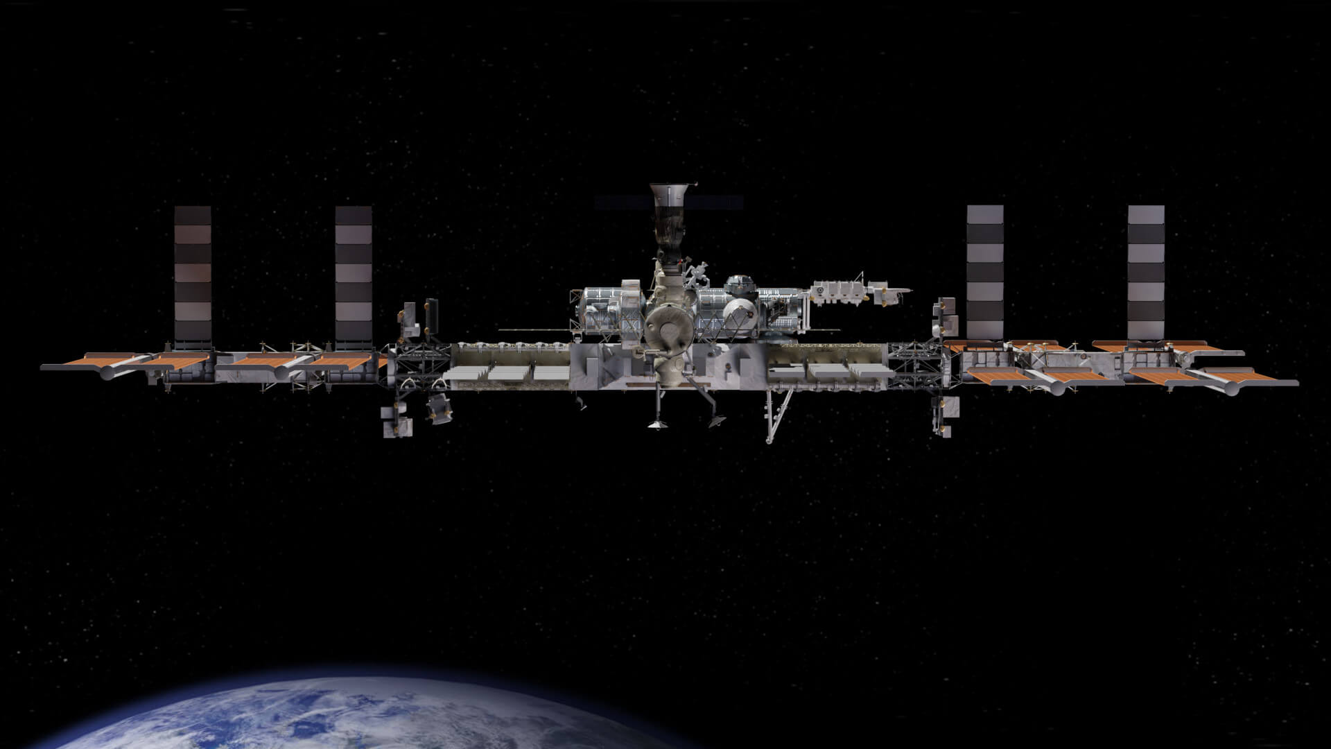 NASA International Space Station - 3D Model by zampvers