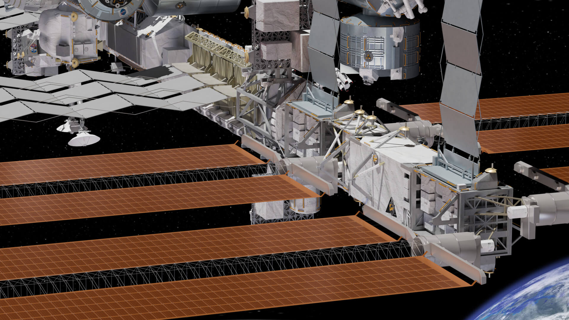 NASA International Space Station - 3D Model by zampvers
