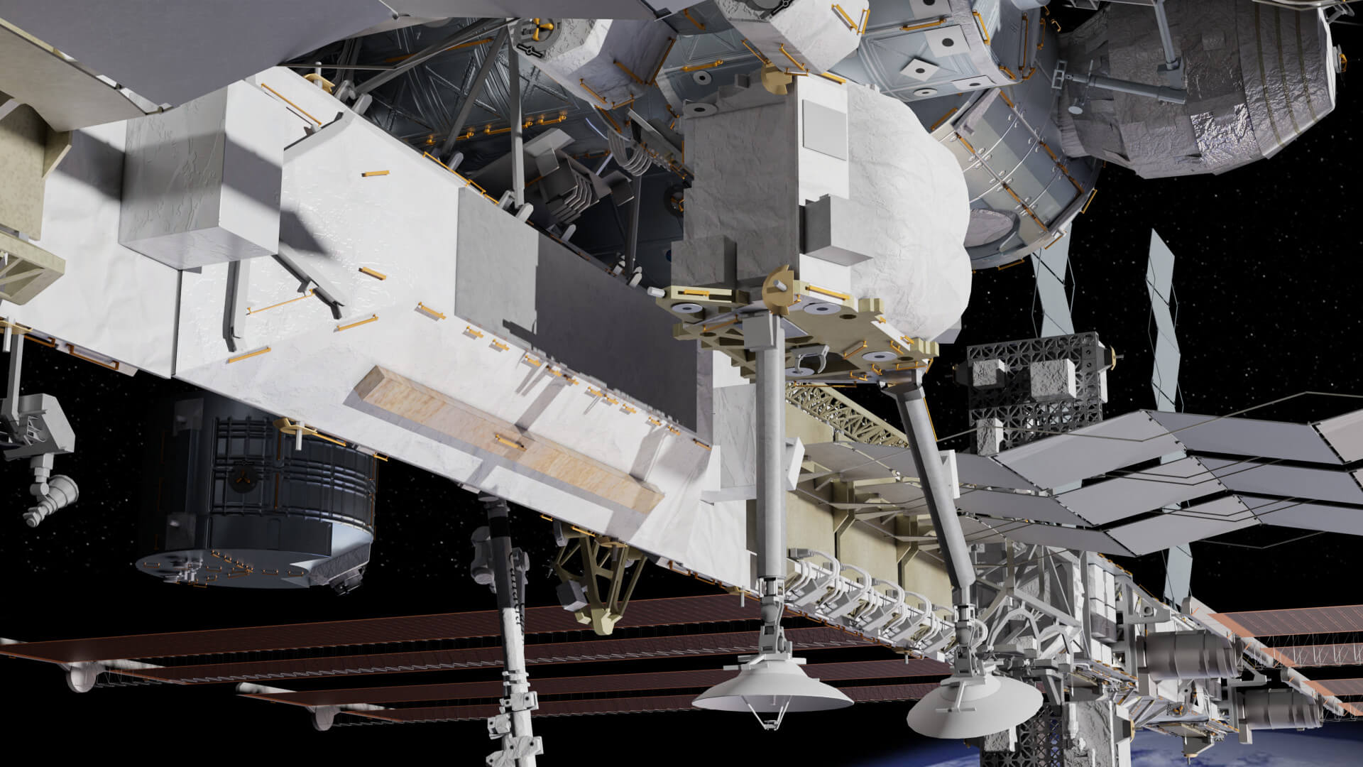 NASA International Space Station - 3D Model by zampvers