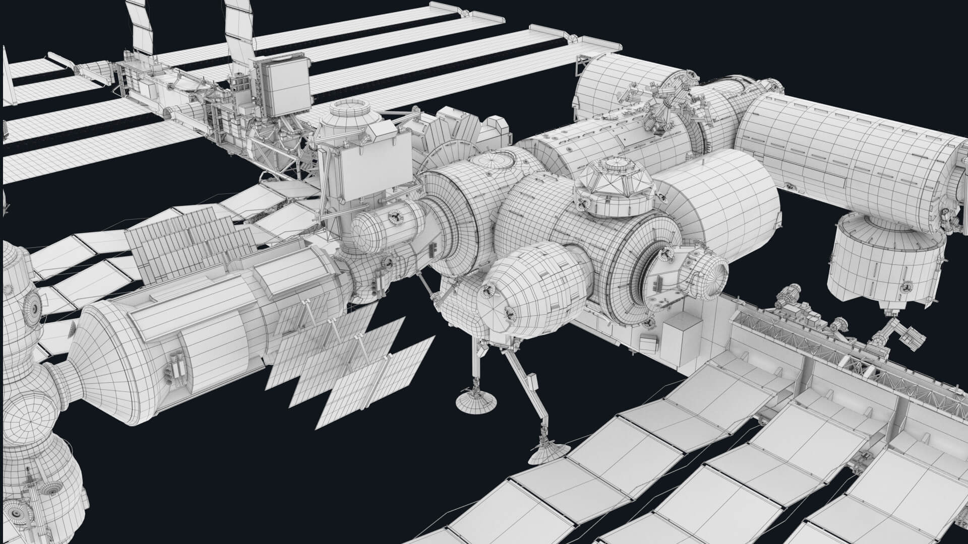 NASA International Space Station - 3D Model by zampvers