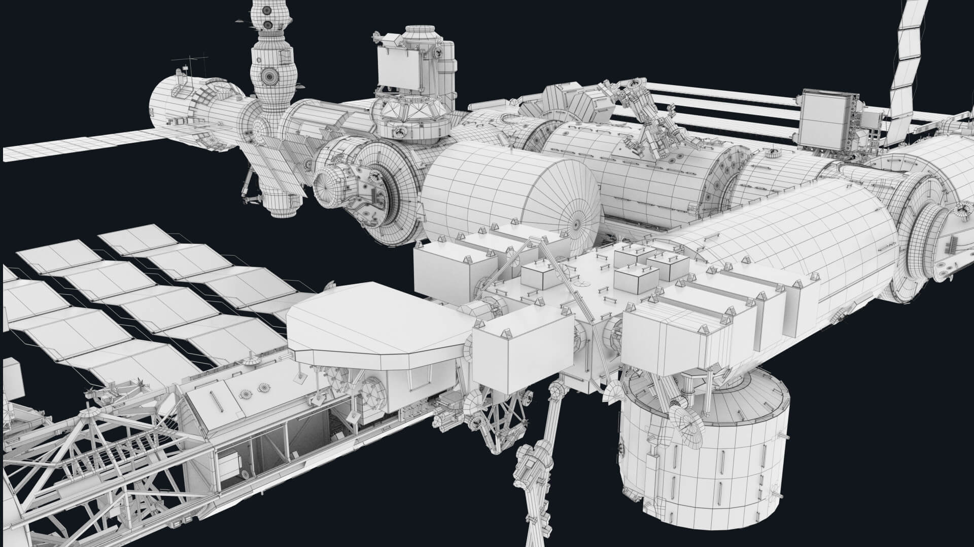 NASA International Space Station - 3D Model by zampvers