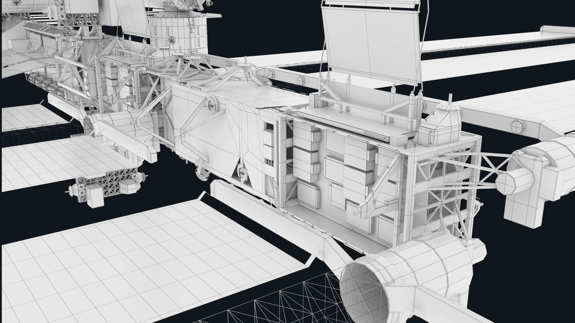 NASA International Space Station - 3D Model by zampvers