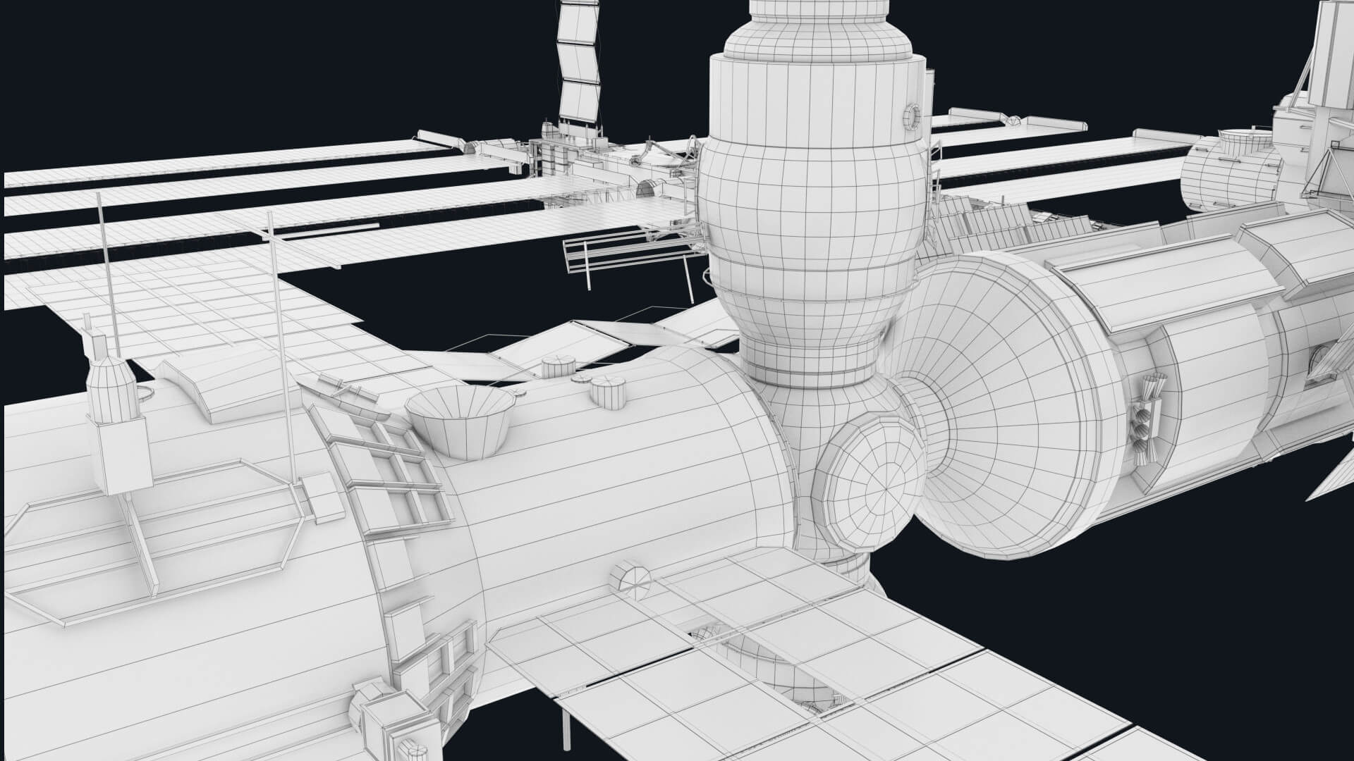 NASA International Space Station - 3D Model by zampvers