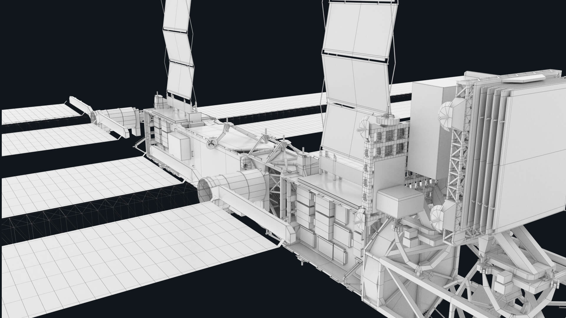 NASA International Space Station - 3D Model by zampvers