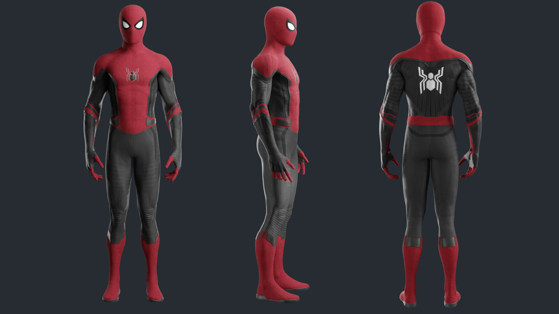 Spideman Upgraded Suit - 3D Model by zampvers