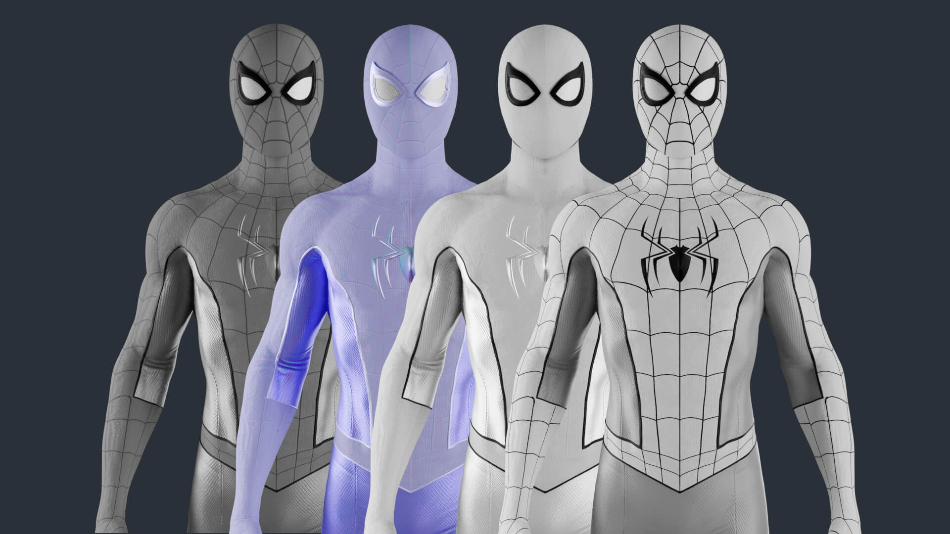 Spiderman Classic Suit MCU - 3D Model by zampvers