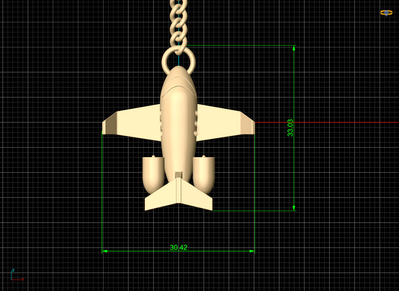 Airplane Key Holder - 3D Model by ZaraHM